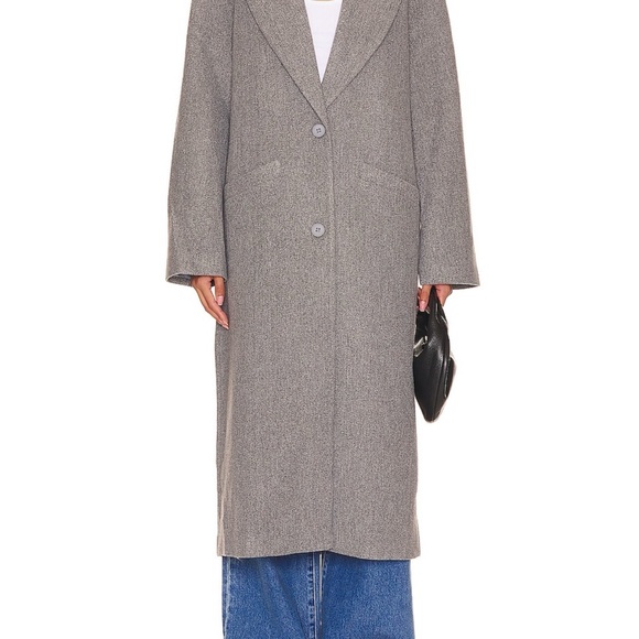 Lioness | Jackets & Coats | Lioness Olsen Coat In Slate | Poshmark